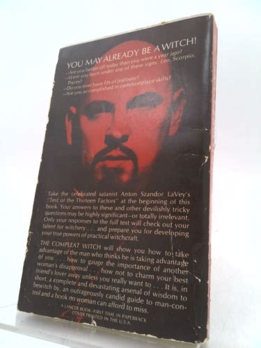 The Compleat Witch By Lavey Anton Szandor Fair Paperback