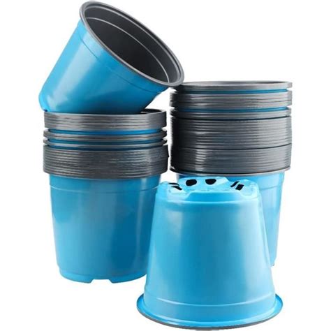 50Pièces 15Cm Pot Pour Semis Pot De Fleurs Plastique Plante Exterieur