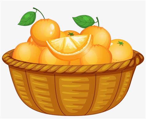 Comida Frutas Bebidas Etc Orange Basket Clipart Png Transparent Png