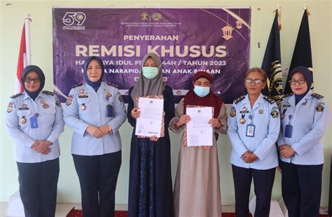 134 Warga Binaan Lapas Perempuan Palangka Raya Terima Remisi Khusus