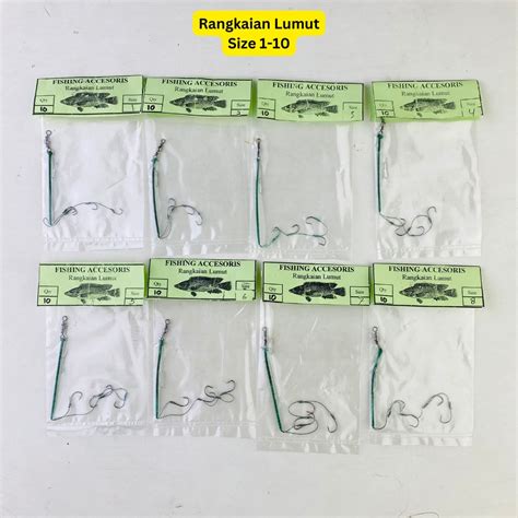 Jual RANGKAIAN LUMUT NILA CABANG 4 MATA KAIL NO 1 Sampai NO 10 Shopee