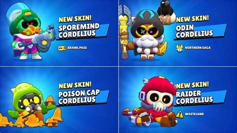 Todas Las Skins De Cordelius En Brawl Stars
