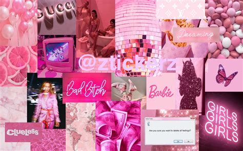 Pink Laptop Wallpaper Aesthetic