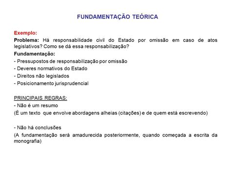Exemplo De Fundamentação Teorica Para Tcc Vários Exemplos