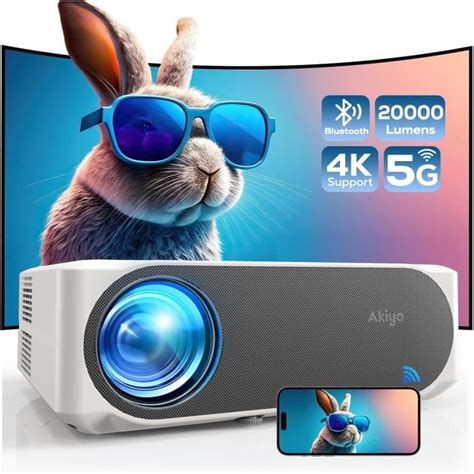 Vidéoprojecteur 20000 Lumens 4K Supporte Retroprojecteur O8