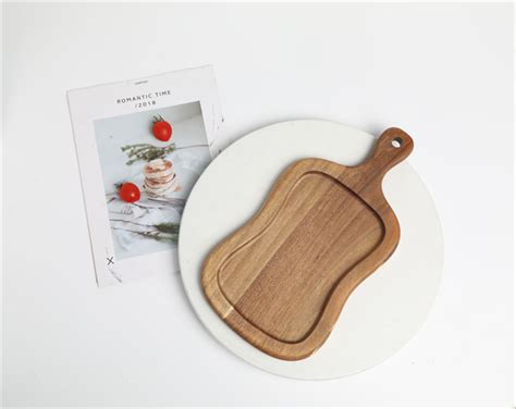 Wooden Serving Tray Kitchen Chopping Board With Handle