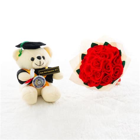 Promo Kado Wisudaku Teddy Bear Boneka Wisuda Size S Buket Bunga