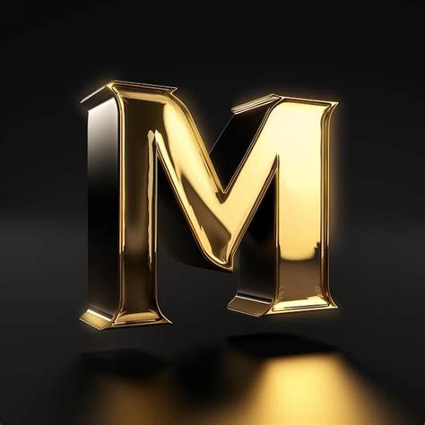 El diseño del logotipo de la letra m Foto Premium