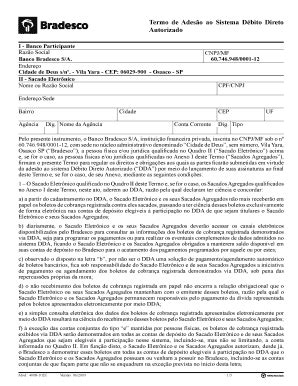 Preenchível Disponível Termo de Adeso ao Sistema Dbito Direto