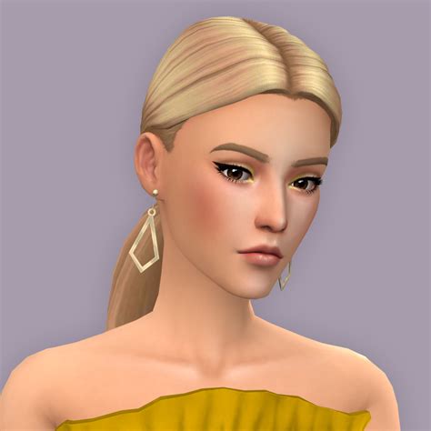 QICC Nathaira Hair With Middle Part The Sims 4 Create A Sim