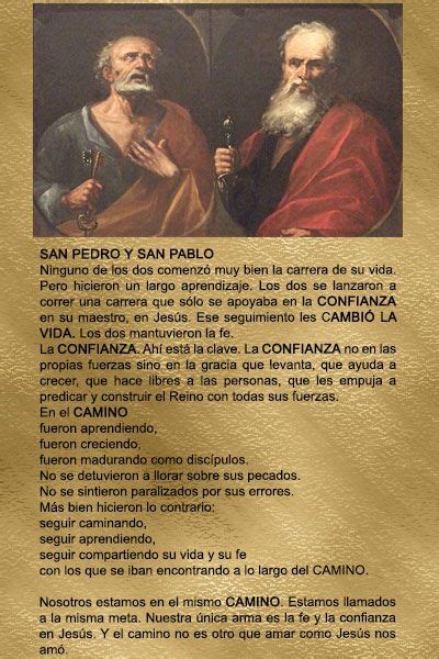 Oración a San Pablo Y San Pedro