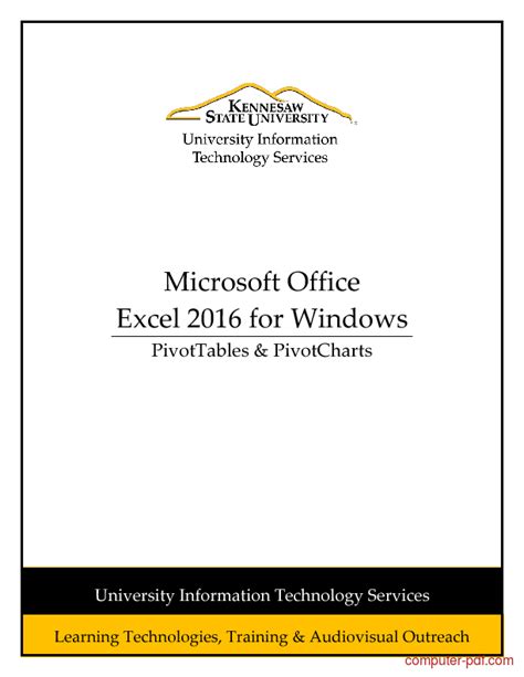 Pivot Tables For Dummies Pdf Cabinets Matttroy