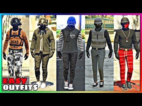 Top 5 Best Easy To Make Male Tryhard Outfits 49 GTA Online YouTube