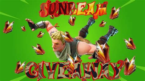 Fortnite Sunbeam Giveaway Save The World Live Sunbeam Giveaway