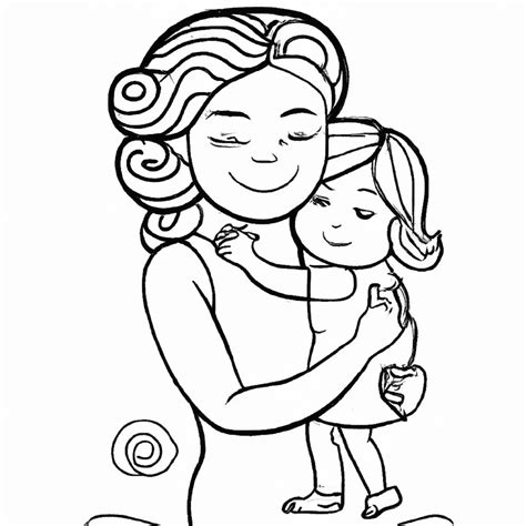 Mãe e Filha Desenhos para Colorir Atividades Grátis