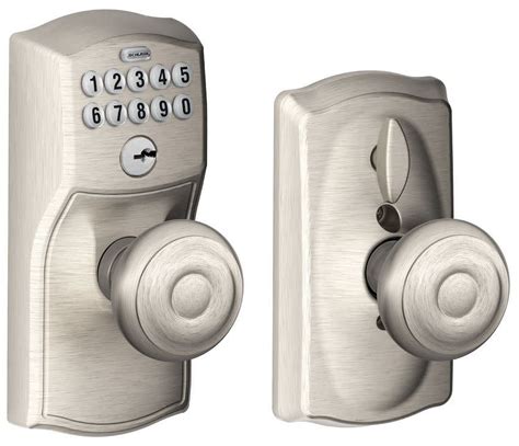 Schlage Electronic Door Deadbolt Keyless Entry Flex Lock Camelot