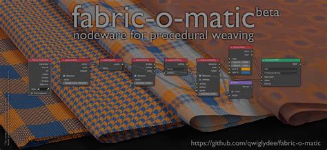 Fabric O Matic An Addon For Procedural Weaving Free Beta