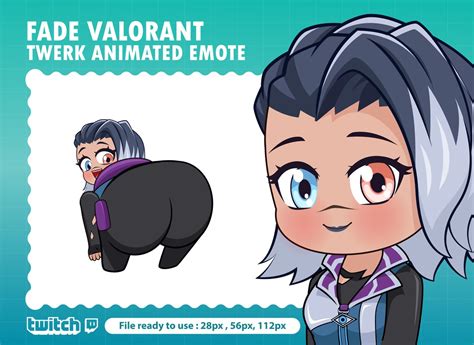 Fade Valorant Twerk Animated Emote For Discord Booty Emote Discord Animated Emotes Etsy