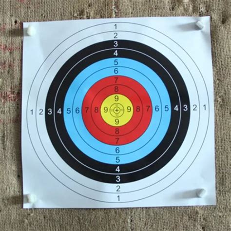 PAPIERS CIBLES DE tir à l arc faciles à utiliser pour les séances d