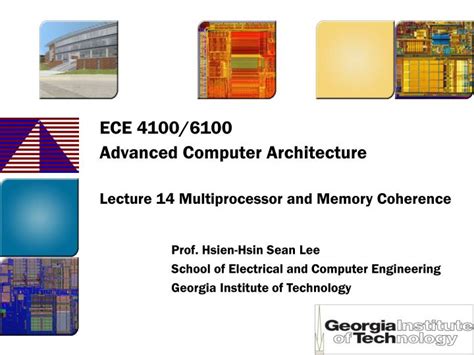 ppt ece 4100 6100 advanced computer architecture lecture 14 multiprocessor and memory