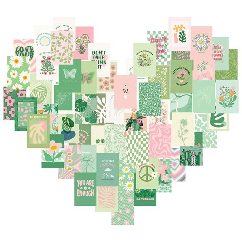 Buy Pcs Sage Wall Collage Kit Danish Pastel S Wall Decor Aesthetic