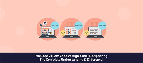 no code vs low code vs high code the differences