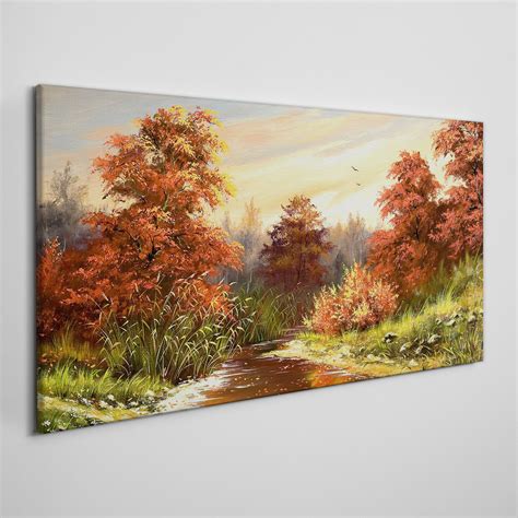 Obraz na ramie płótno Las rzeka przyroda 100x50 cm Coloray Sklep