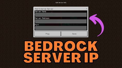 Minecraft Bedrock Server IP Port YouTube