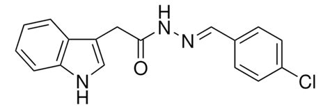 N 4 CHLOROPHENYL METHYLIDENE 2 1H INDOL 3 YL ACETOHYDRAZIDE