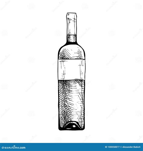 Illustration Of Wine Bottle Stock Vector Illustration Of Bottle