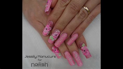Ongle En Gel Pose Salon Et Effet Sucre Avec La Boutique Nailish