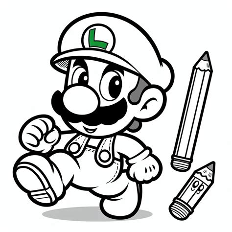 Desenhos Do Luigi Para Colorir E Imprimir