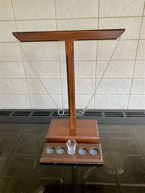 Table Top Ring Toss Game Drinking Game Handmade Game Etsy