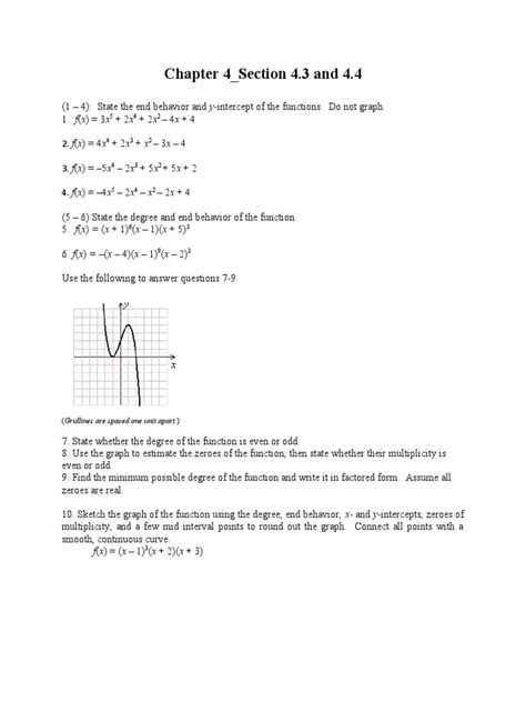 practice sheet 4 3 4 4 pdf asymptote function mathematics