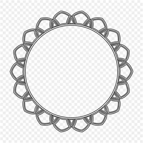 Belo Design De Borda De Círculo PNG Borda Do Círculo Enfeites