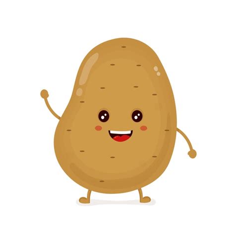 Funny Potato Cartoon