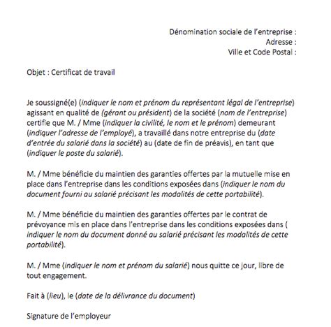 Certificat De Travail Modèle Gratuit Mise à Jour 2022 Free Download
