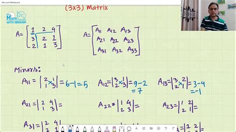minors and cofactors of 3x3 matrix minor and cofactor in bangla অনুরাশি ও সহগুণক youtube