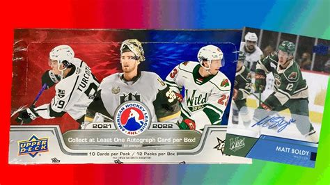 Rookie Crop Preview Upper Deck Ahl Hockey Hobby Box
