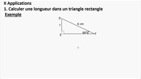 Niveau 3ème T4 Comment calculer une longueur avec les formules de