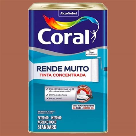 Tinta Acrílica Fosca Rende Muito Pote de Argila 16 Litros 5763974