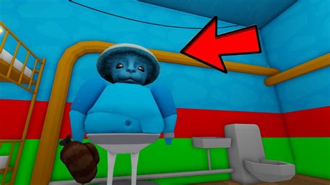O POLICIAL PEIDÃO VIROU O SMURF CAT BARRY S PRISON RUN Obby ROBLOX