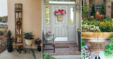 35 Stylish Front Door Decor Ideas With Plants Balcony Garden Web