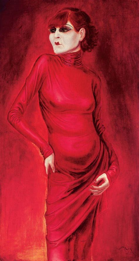 1925 Otto Dix Portrait Of The Dancer Anita Berber German