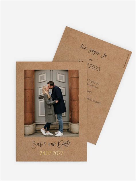 Save The Date Karte Photo Strip