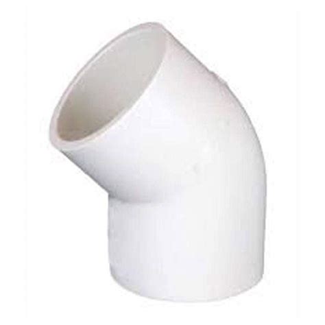 Prince UPVC Plastic Elbow 45 Degree Pipe Fitting 40mm White Pack Of