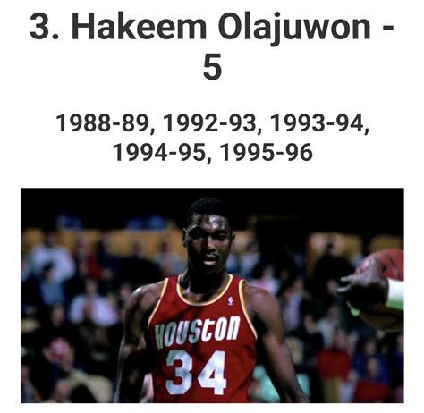 Nba Players With The Most Seasons Top In Mvp And Dpoy Voting