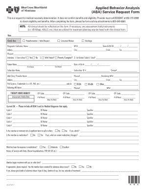 Fillable Online Applied Behavior Analysis Fax Email Print PdfFiller