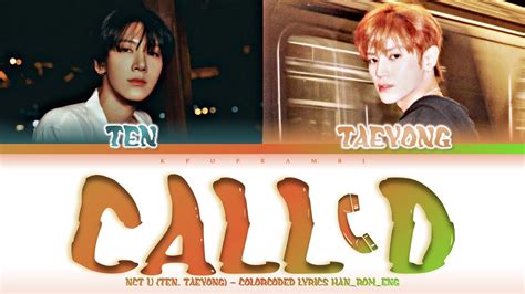 NCT U 엔시티 유 Ten Taeyong 텐 태용 Call D Lyrics 가사 日本語字幕