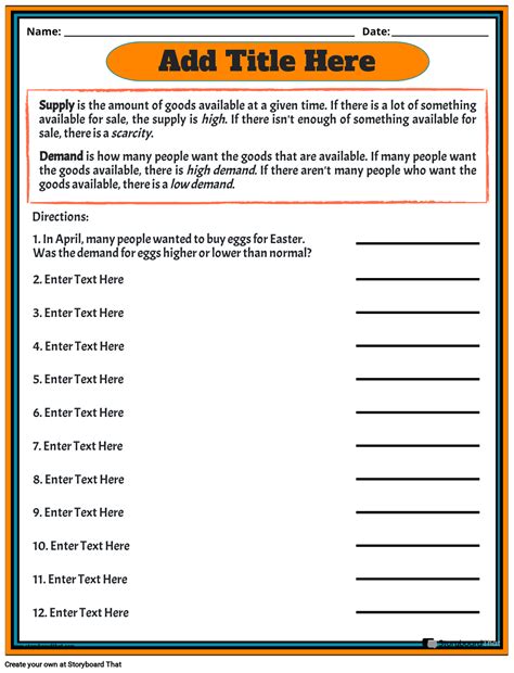 Free Economics Worksheets Printables Lesson Plans Worksheets Library